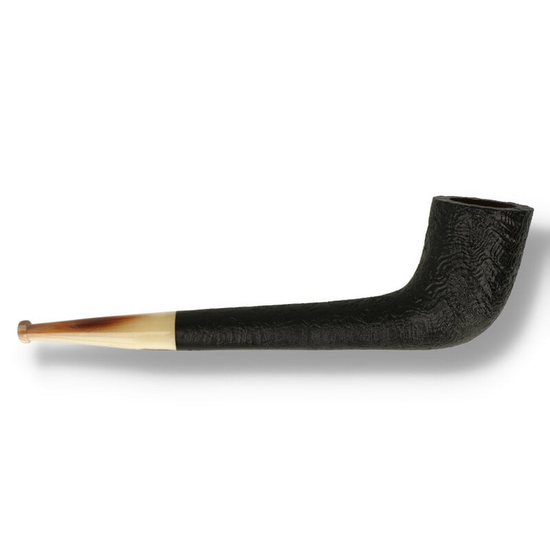 Ropp Vintage Horn Sandblast Zulu Pipe (Unfiltered) | Black Swan Shoppe