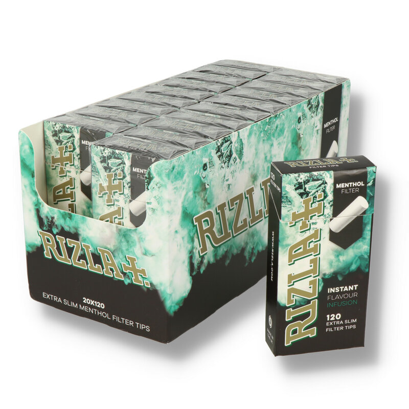 Rizla Ultra Slim Menthol Filters - Full Box | Black Swan Shoppe